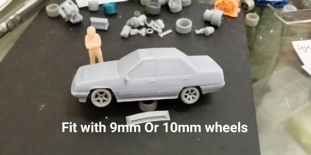 1/64 Resin Proton Saga Sedan MMC G1 1st model low poly not hotwheels ...