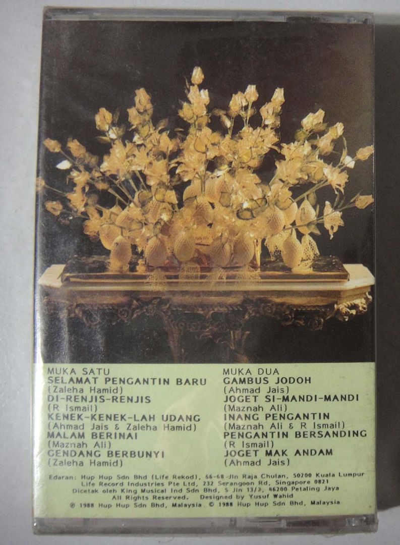 (1751) Kaset Cassette Melayu 1988 SELAMAT PENGANTIN BARU AHMAD JAIS / Zaleha Hamid / R. ISMAIL ...