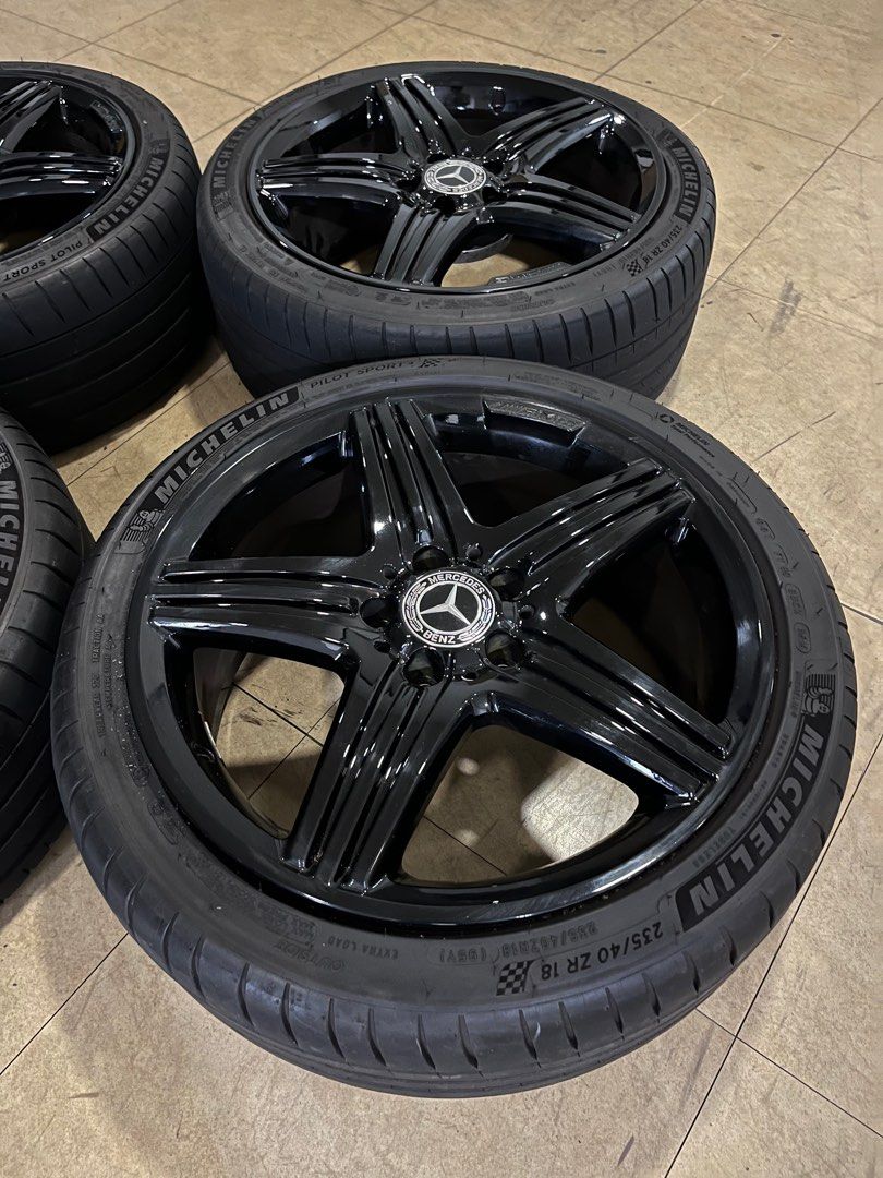 18 inch Original Mercedes-benz rims, Car Accessories, Tyres & Rims on Carousell