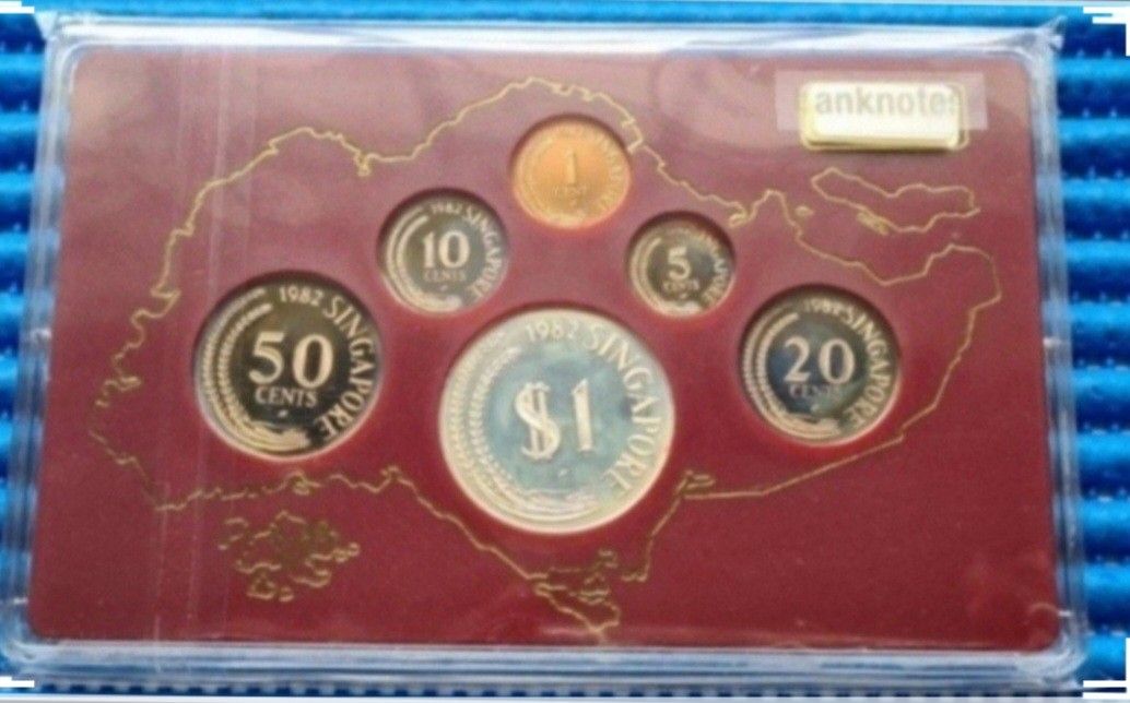 1982 Singapore Proof Coin Set with Box and Certificate, Hobbies & Toys, Memorabilia ...