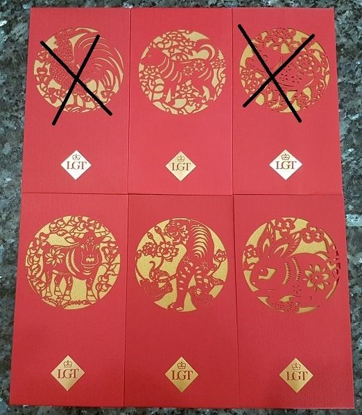 2 pcs LGT Zodiac Red Packet / Ang Bao Pow Pao / Sampul Raya, Hobbies ...