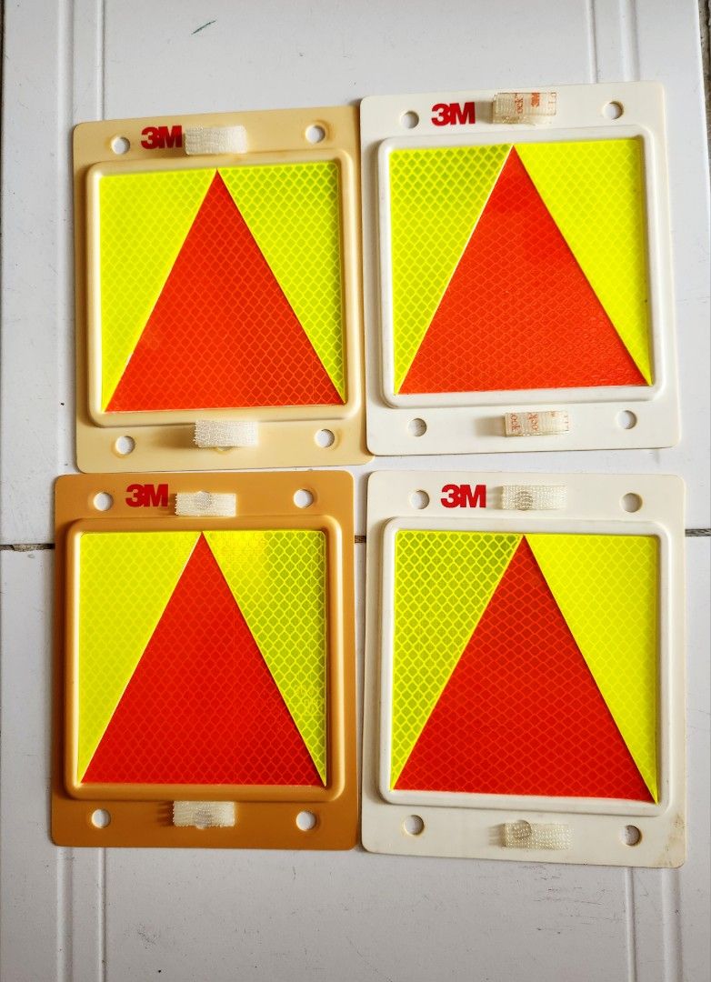 3M Car P plate for New Drivers, Car Accessories, Accessories on Carousell