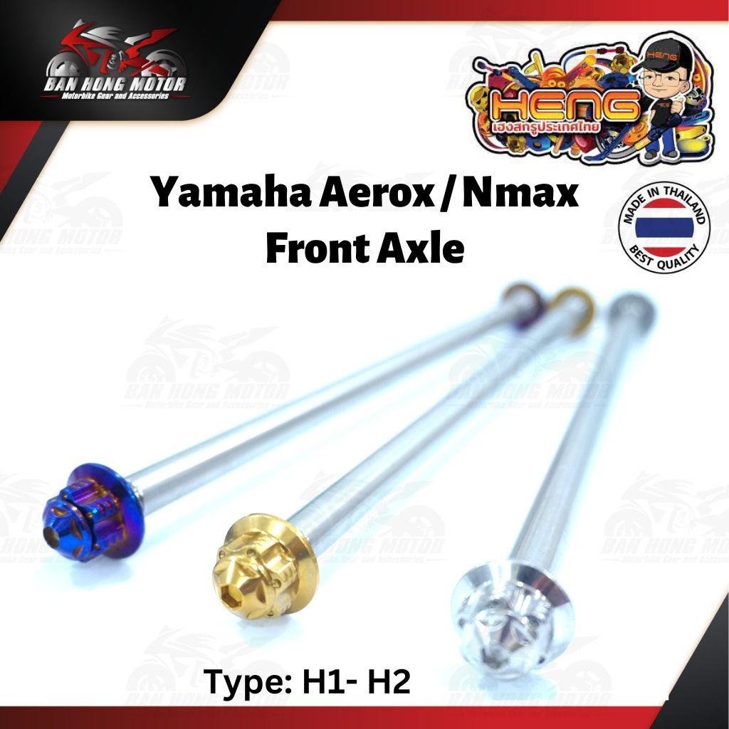 Aerox /Nmax Titanium Blue /Gold/ Silver Front Axle/Shaft High Quality ...