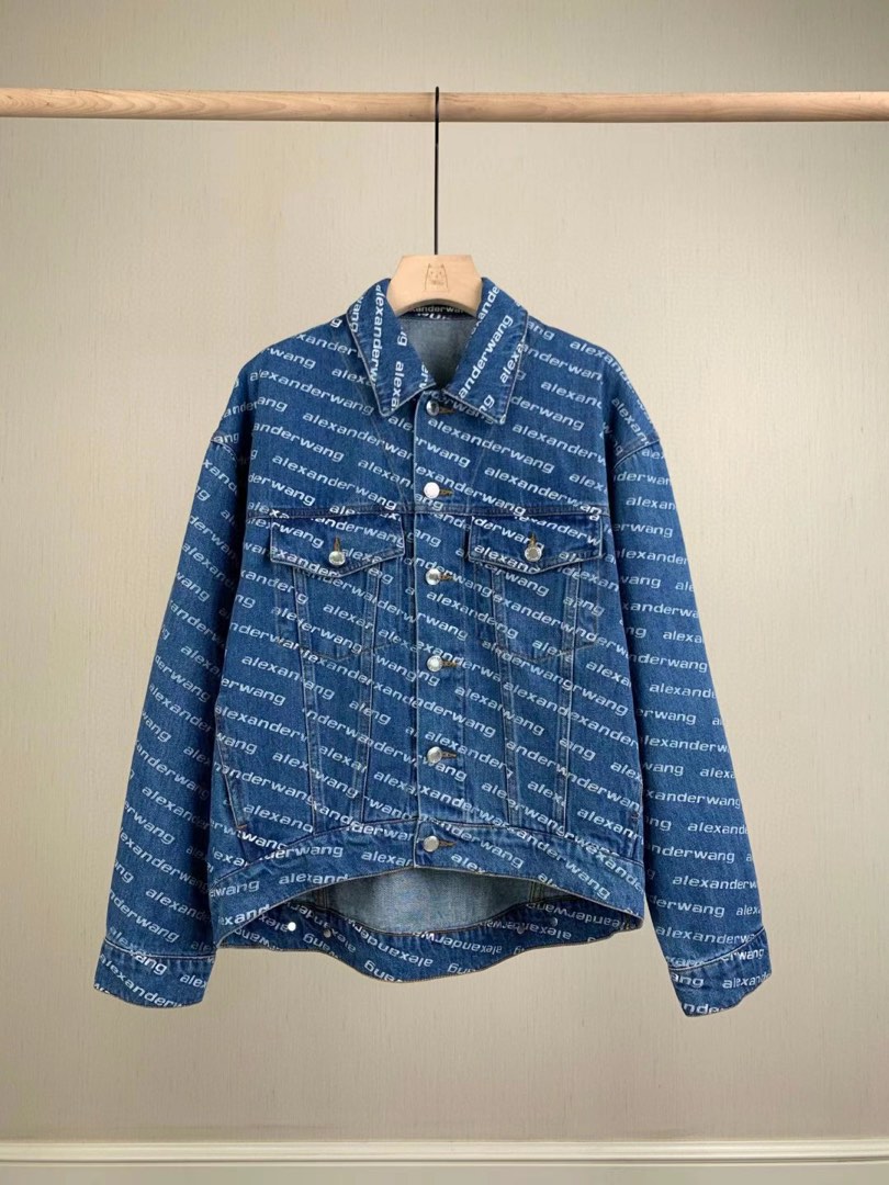 Alexander Wang Blue Game Denim Jacket, Women's Fashion, Coats, Jackets ...