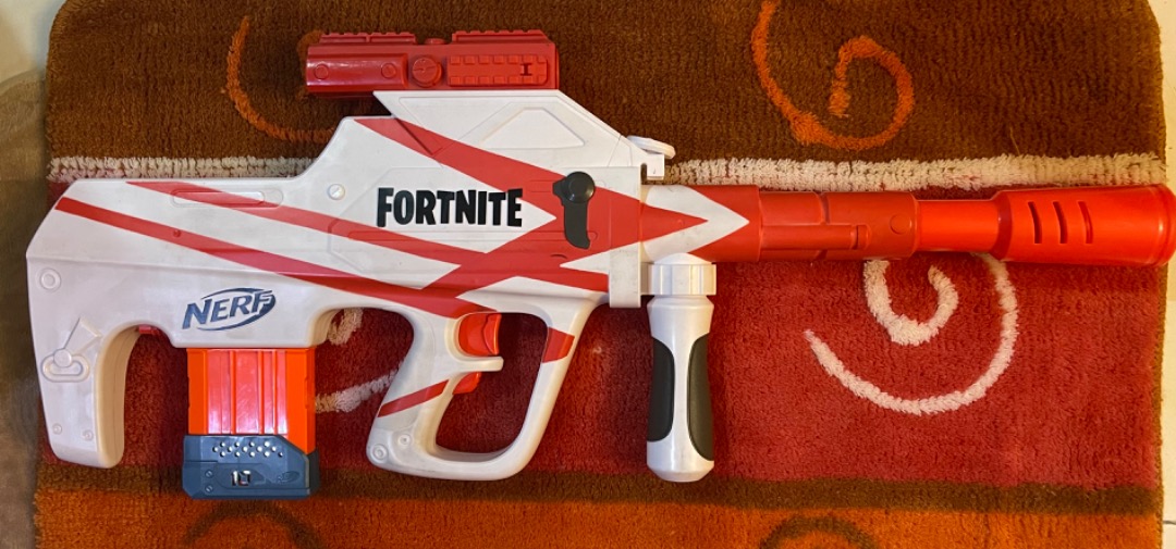 All New Nerf Fortnite B-AR Motorized Blaster Fires Elite Darts, Hobbies ...