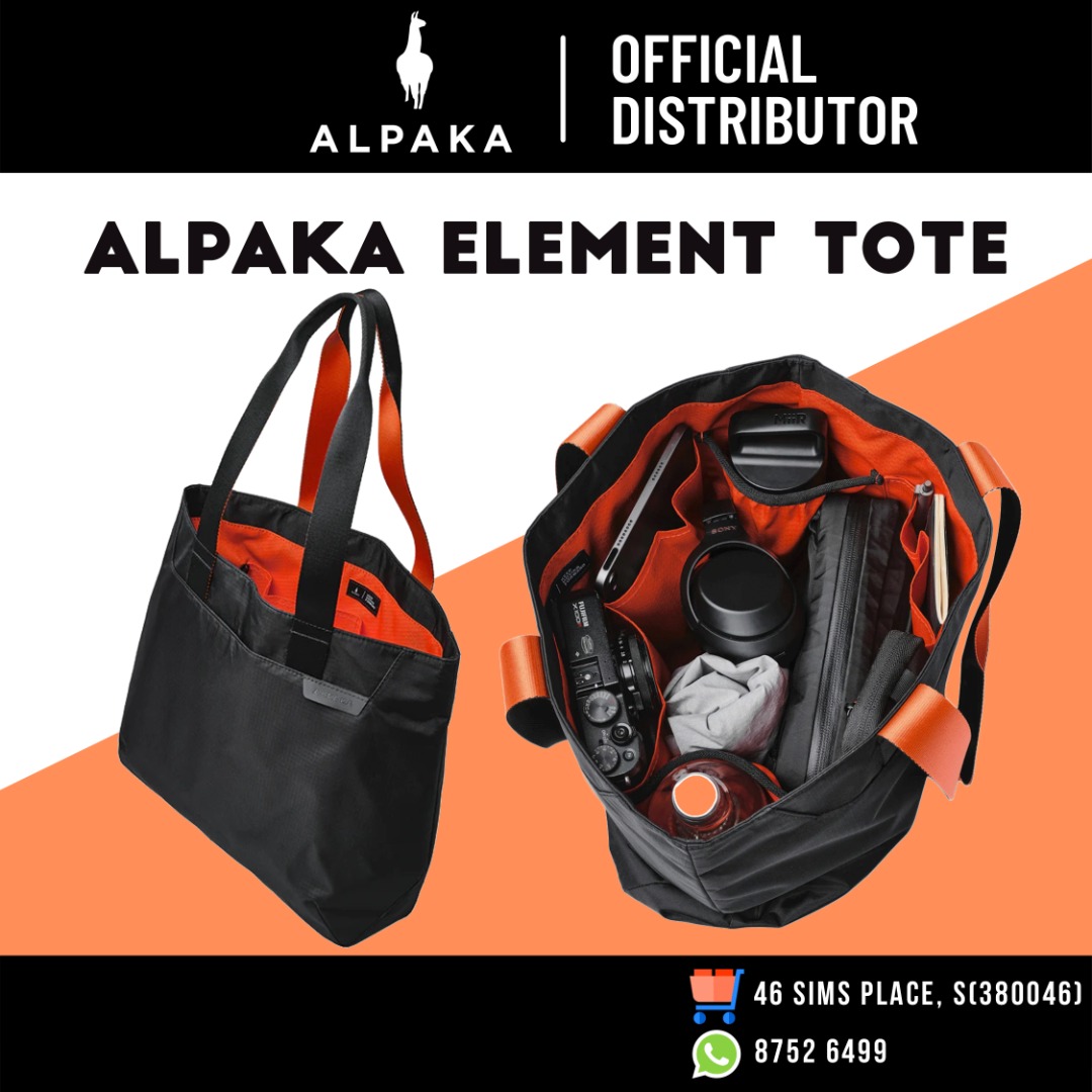 ALPAKA Element Tote Bag 14.5L With Six Internal Pockets, Magnetic ...