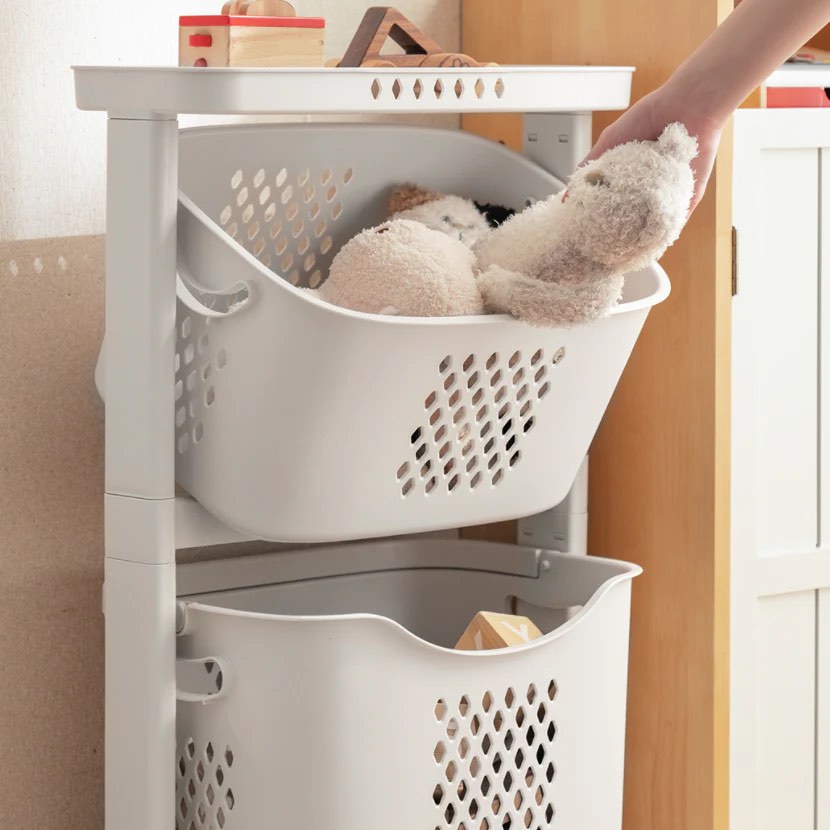 AME Storage Basket-2 Layers, Furniture & Home Living, Home Improvement ...