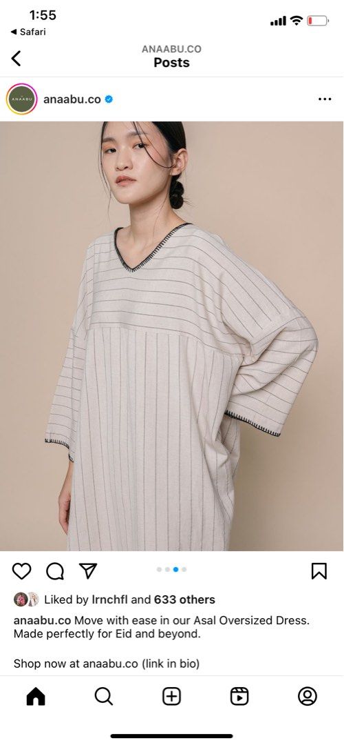 Anaabu oversized dress, Women's Fashion, Muslimah Fashion, Dresses on ...