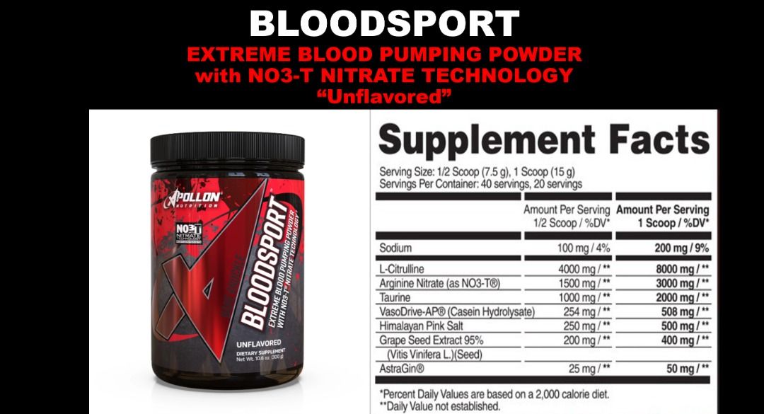 Apollon Nutrition Hooligan Bare Knuckle Premium Non Stimulant Nitrate Infused Pump Pre Workout