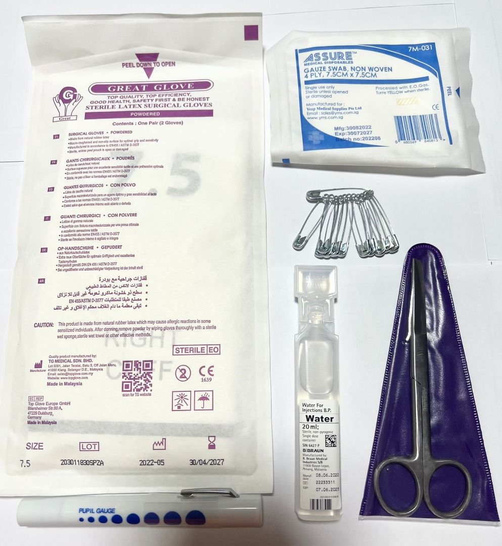 ASSURE First Aid Box / Dressing pack / Scissors , Health & Nutrition ...