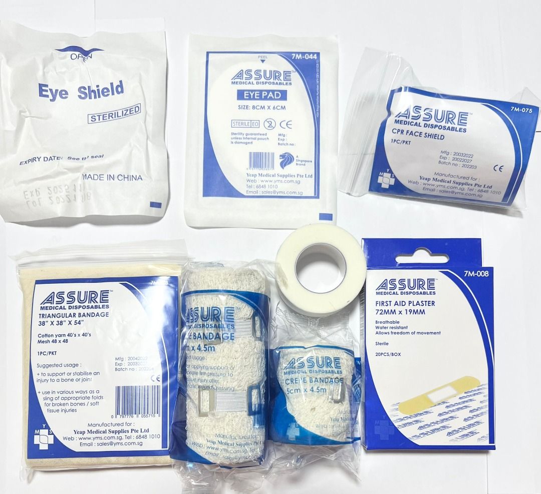 ASSURE First Aid Box / Dressing pack / Scissors , Health & Nutrition ...