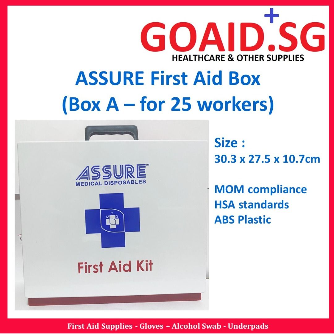 ASSURE First Aid Box / Dressing pack / Scissors , Health & Nutrition ...