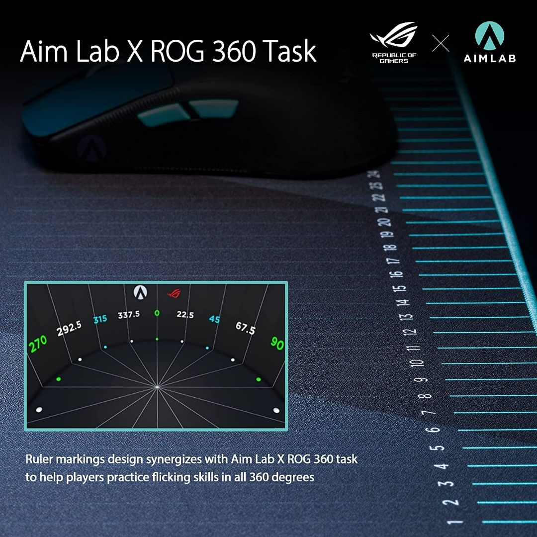 ASUS ROG Hone Ace AimLab Mousepad, Computers & Tech, Parts & Accessories, Mouse & Mousepads on ...