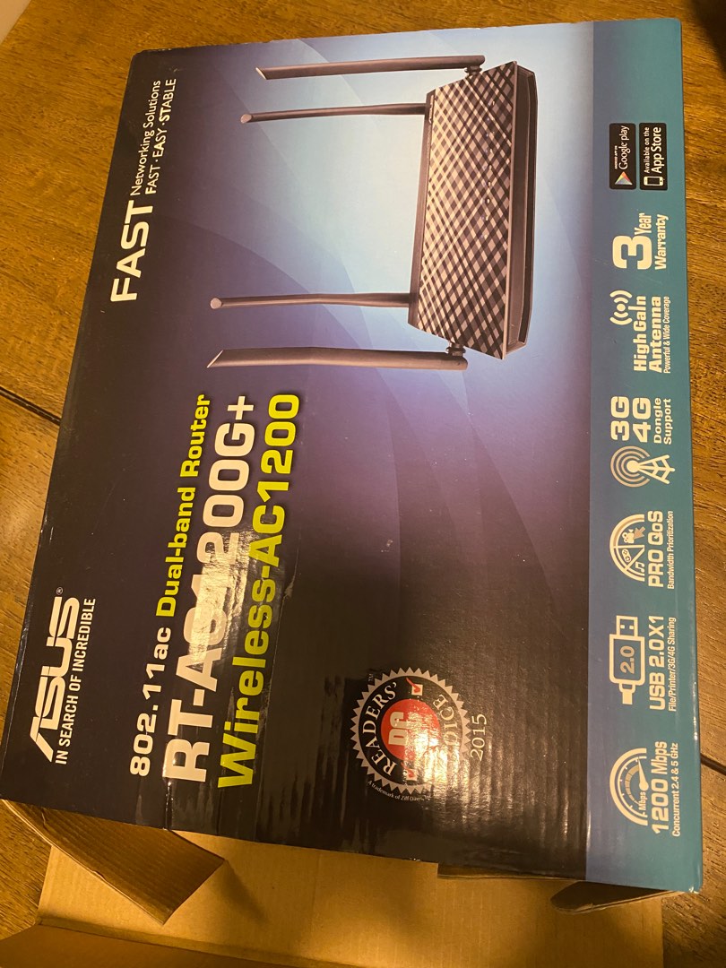 ASUS RT-AC1200G+ Router, Computers & Tech, Parts & Accessories ...