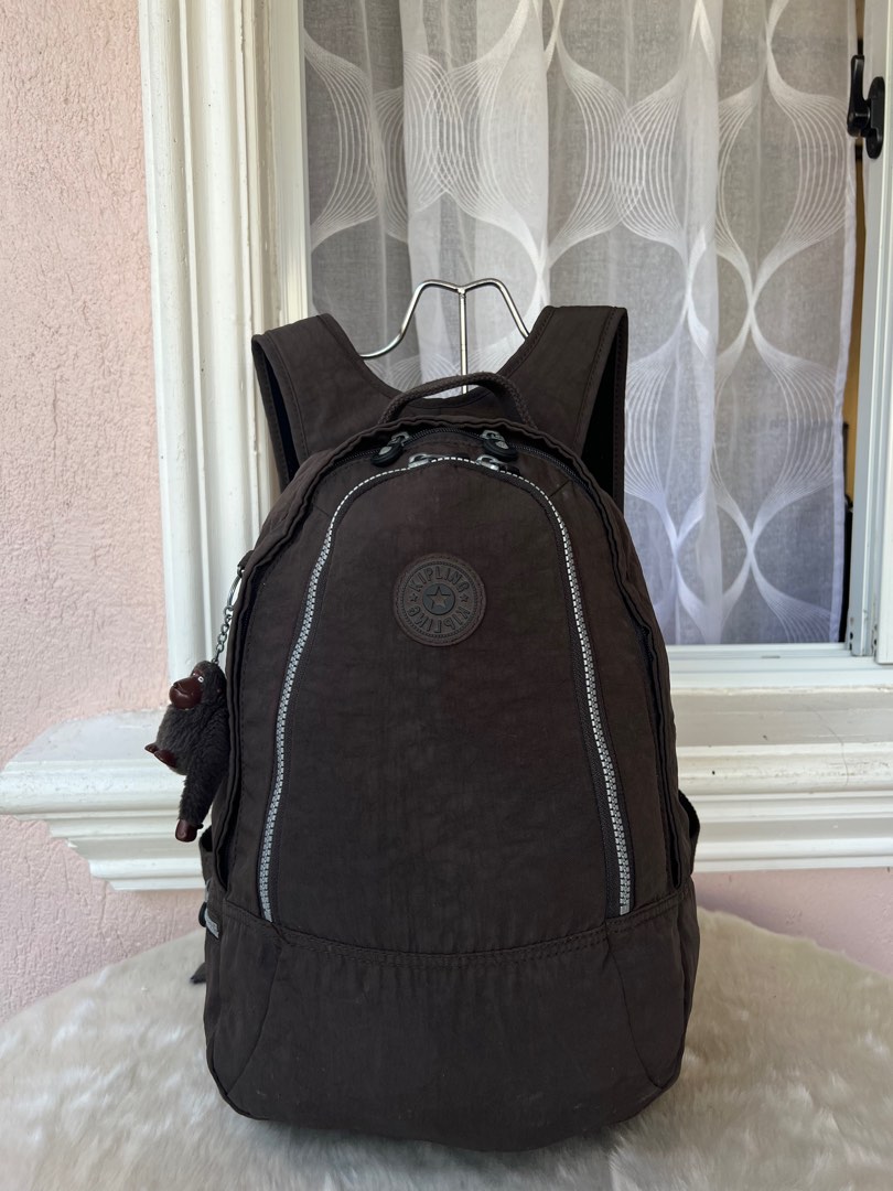 Authentic KIPLING Multiple Compartment Padded Backpack in Brown, Women ...