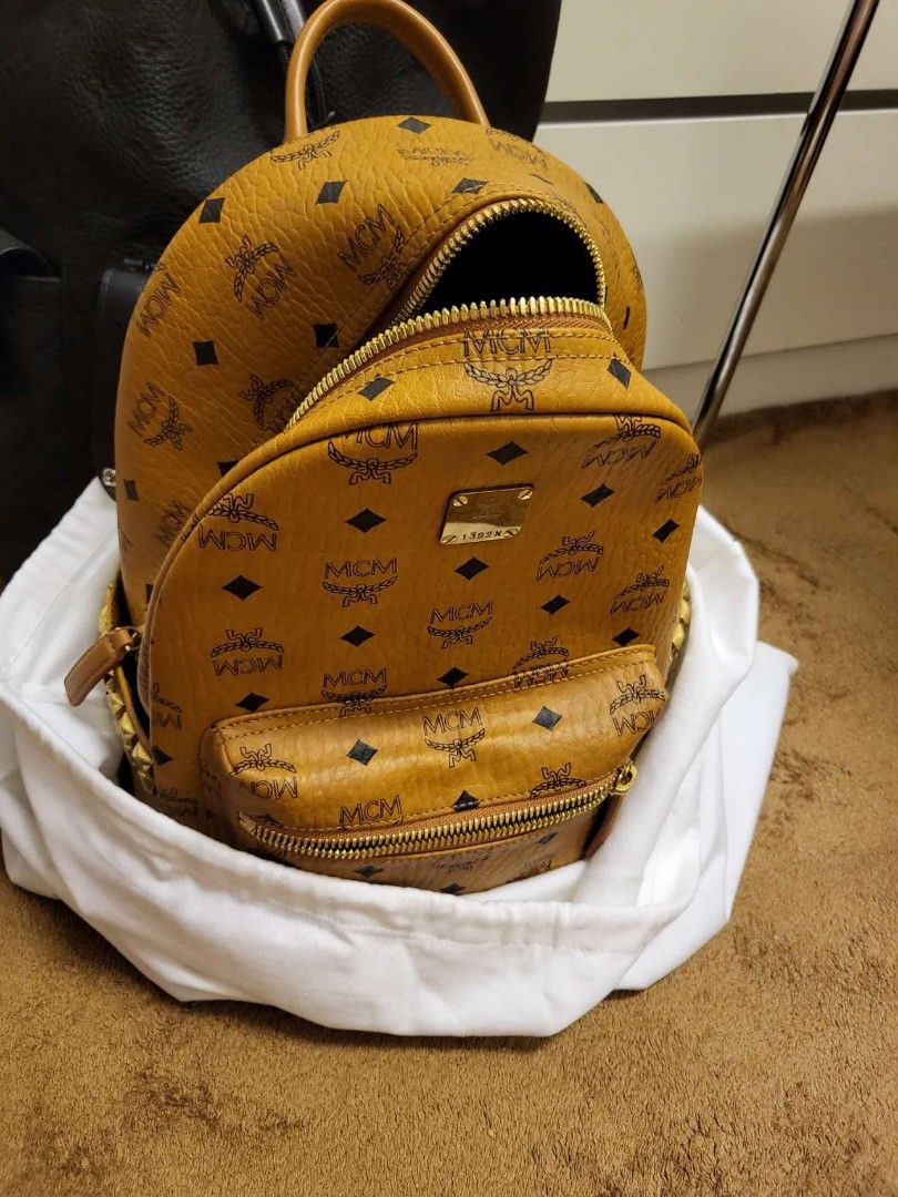 Authentic MCM monogram Backpack, Luxury, Bags & Wallets on Carousell