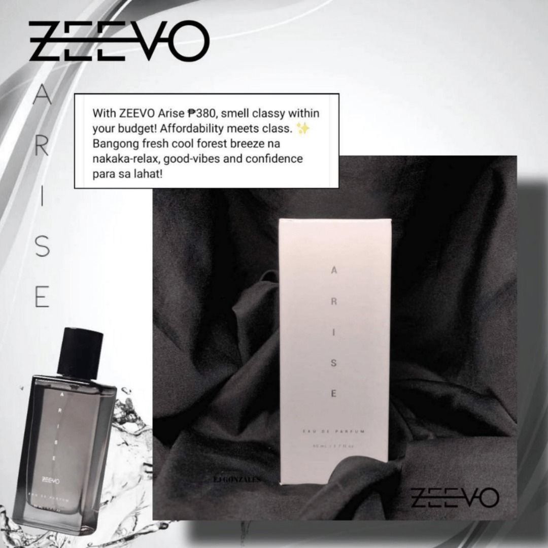 Authentic ZEEVO Arise Perfume (Eau De Parfum) 50 ml, Beauty & Personal ...
