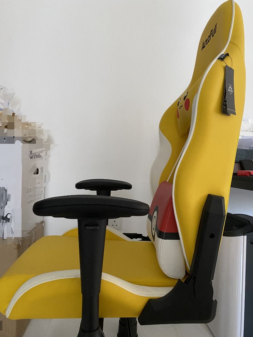 Autofull pikachu gaming chair, Furniture & Home Living, Furniture ...