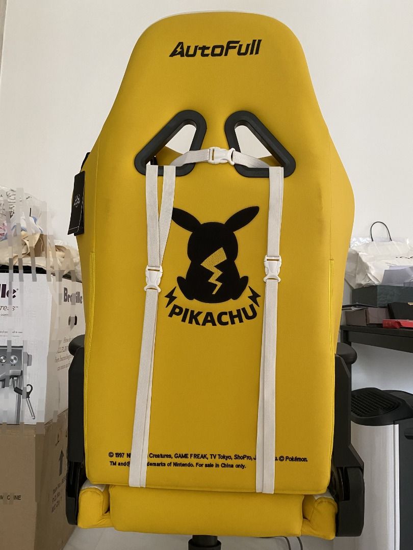Autofull pikachu gaming chair, Furniture & Home Living, Furniture ...