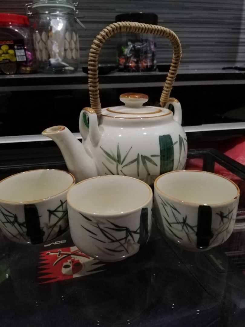 Bamboo tea set vintage, Hobbies & Toys, Collectibles & Memorabilia ...