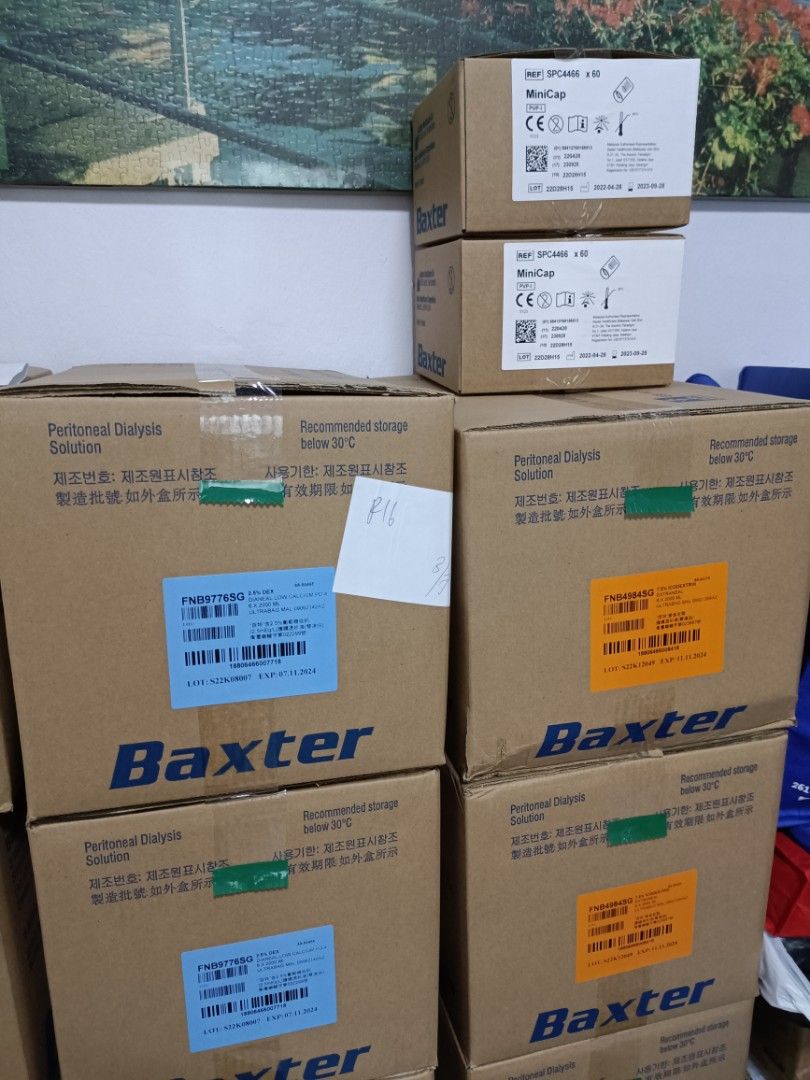 Baxter Peritoneal dialysis solution for Manual, Health & Nutrition ...