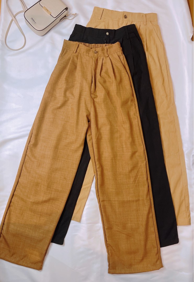 Bea floor pants baggy trouser, Women's Fashion, Bottoms, Other Bottoms ...