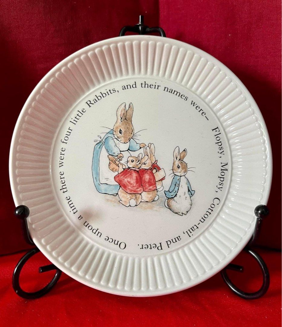 Beatrix Potter PETER RABBIT Dish Wedgwood 6", Furniture & Home Living ...