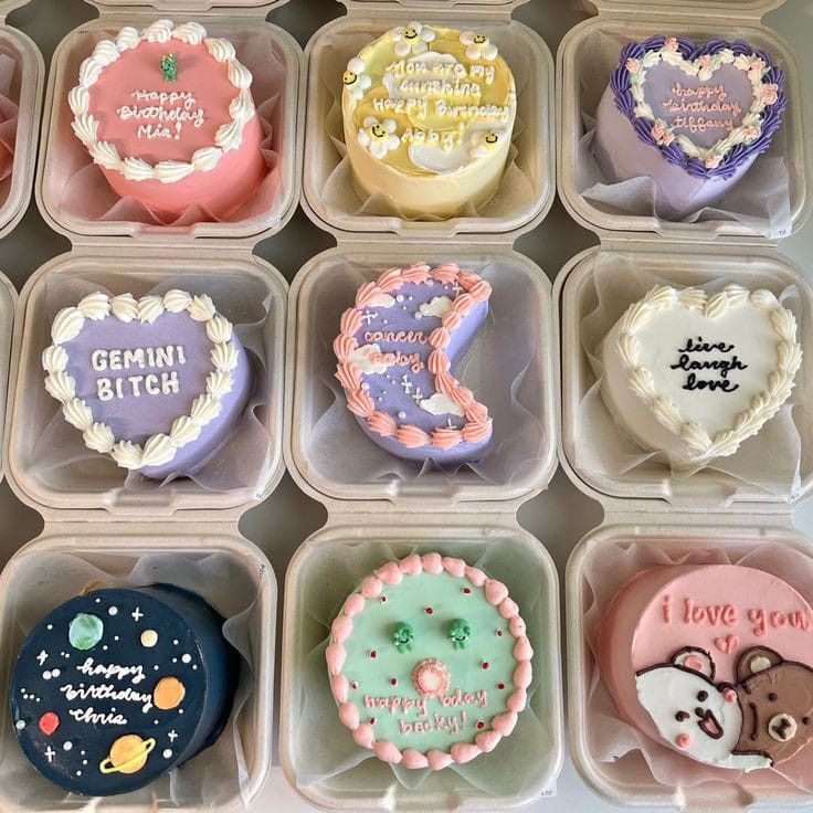 Bento Cakes (customisable), Food & Drinks, Homemade Bakes on Carousell
