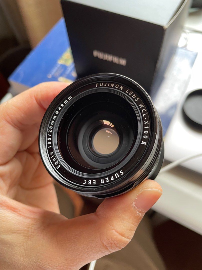 Black Fujifilm WCL-x100 II for X100 series rangefinder camera, Photography, Lens & Kits on Carousell