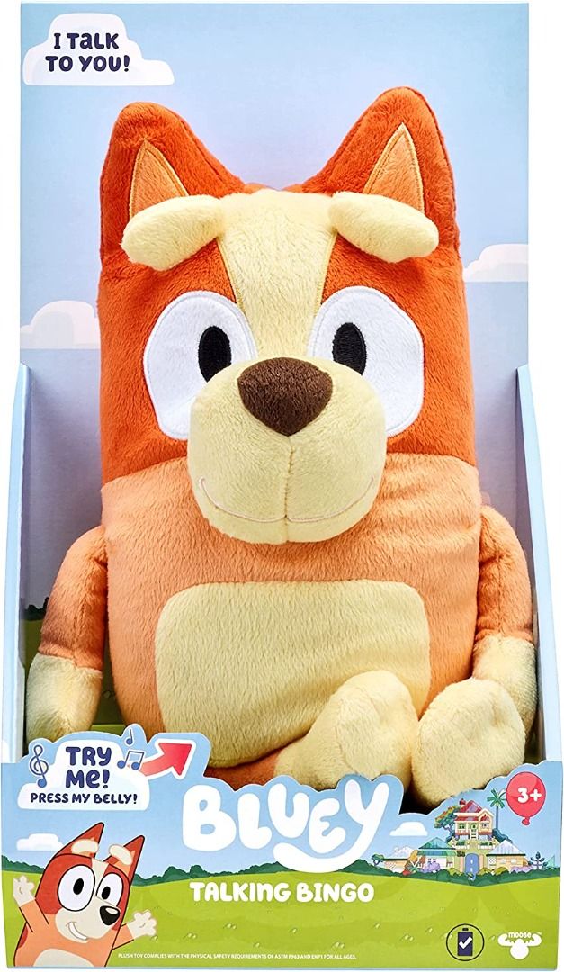 BLUEY Talking Bingo soft toy - 30cm, Hobbies & Toys, Toys & Games on ...