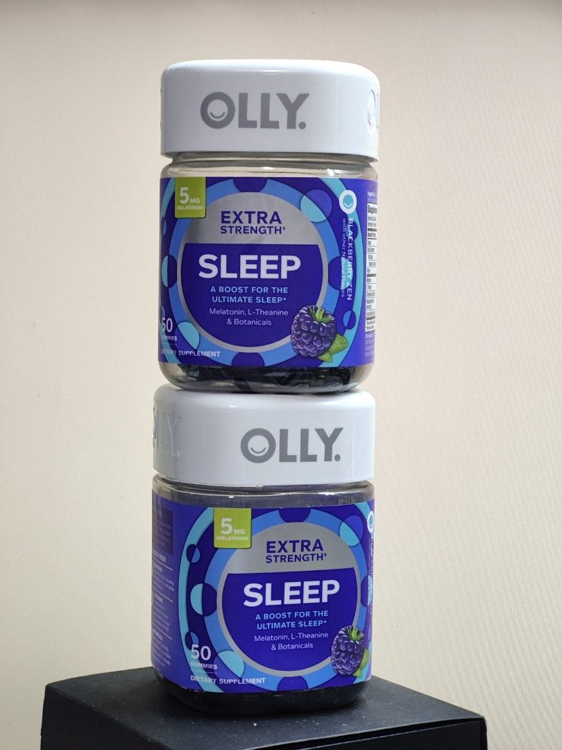 BNIB Olly Sleep Extra Strength 50s, Health & Nutrition, Health ...
