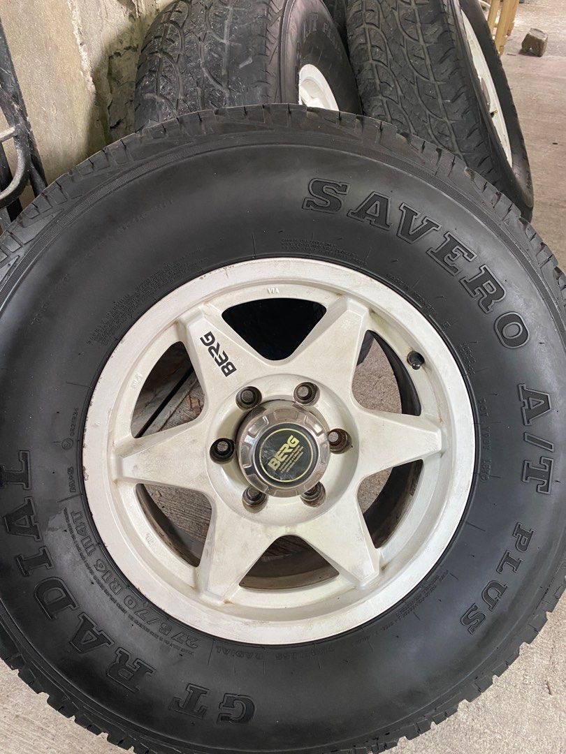 Bridgestone Berg 6-spoke Mags Japan Wheels 16x7 on Carousell