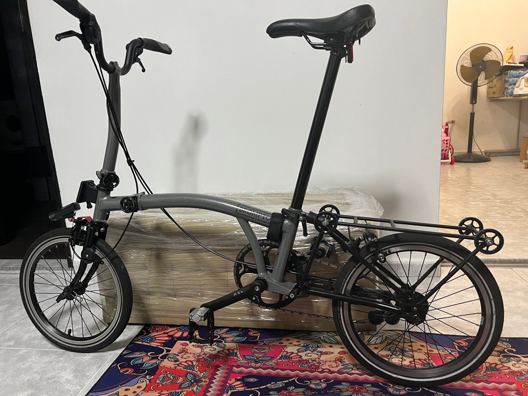Brompton M2R Storm Grey Black Edition, Sports Equipment, Bicycles ...