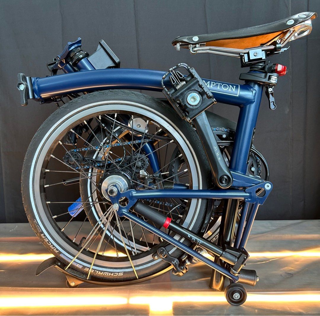 Brompton tempest blue BE 6 speed local set, Sports Equipment, Bicycles ...