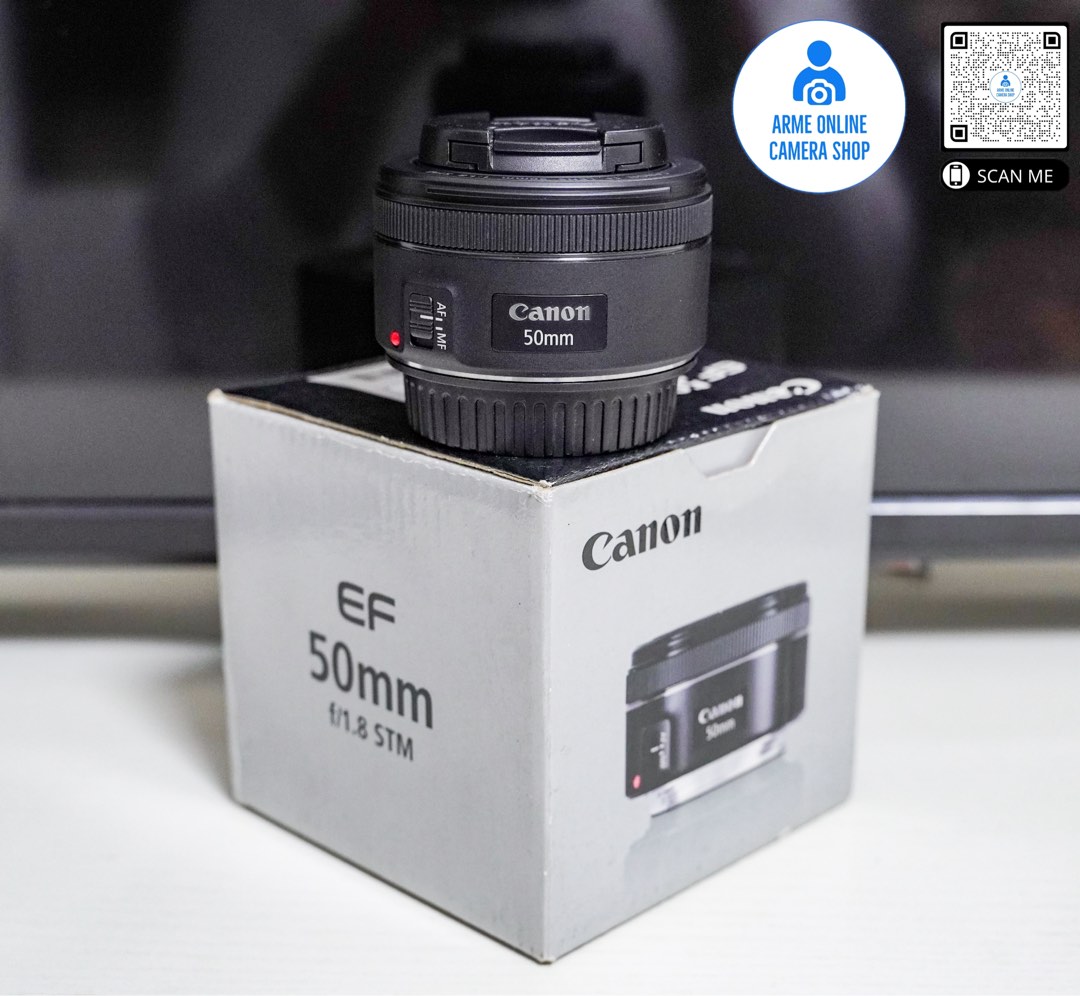 Canon 50mm F1.8 EF STM lens, Photography, Lens & Kits on Carousell