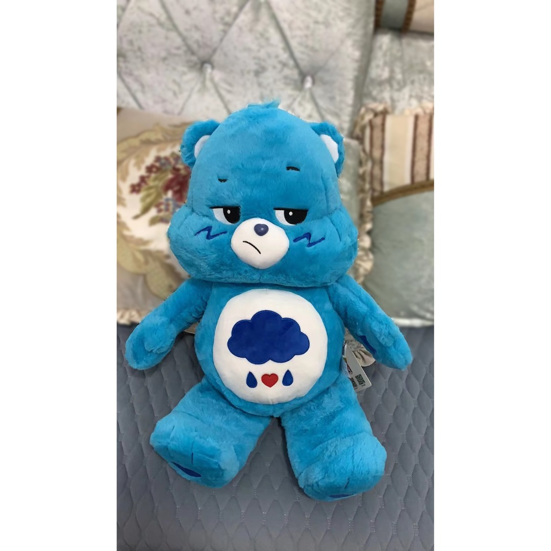 CareBears 18" Plush Care Bears Grumpy Bear with Glitter Belly Badge ...