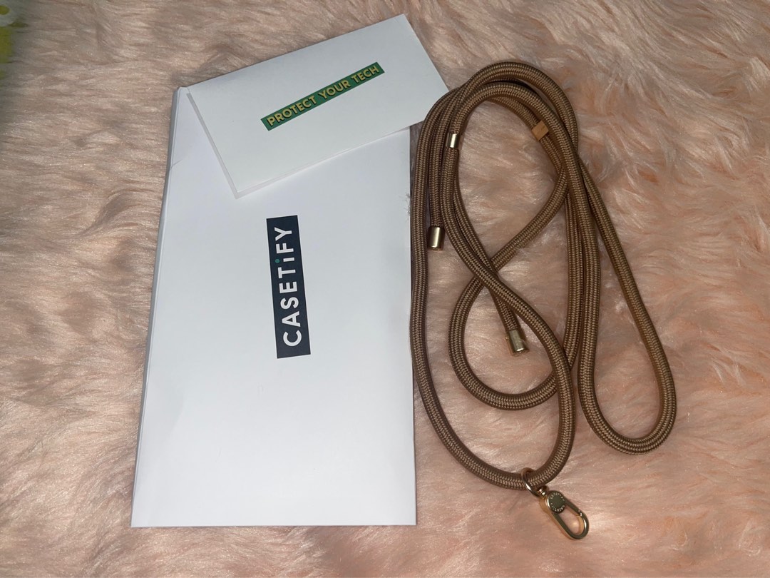 Casetify Rope Phone Strap with Card (Beige), Mobile Phones & Gadgets ...
