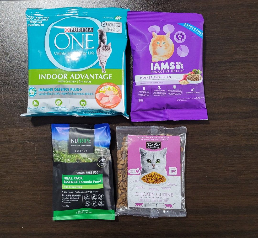 Cat Dry Food Sample Packs, Pet Supplies, Pet Food on Carousell