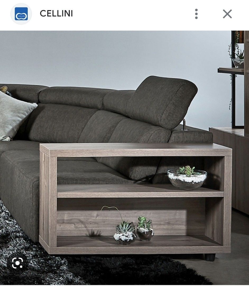 Cellini Karl Sofa wood side Shelf, Furniture & Home Living, Furniture ...