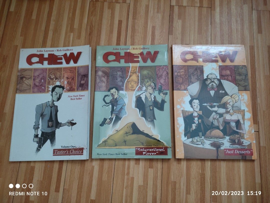 Chew Graphic Novel Vol. 1-3, Hobbies & Toys, Books & Magazines, Comics ...