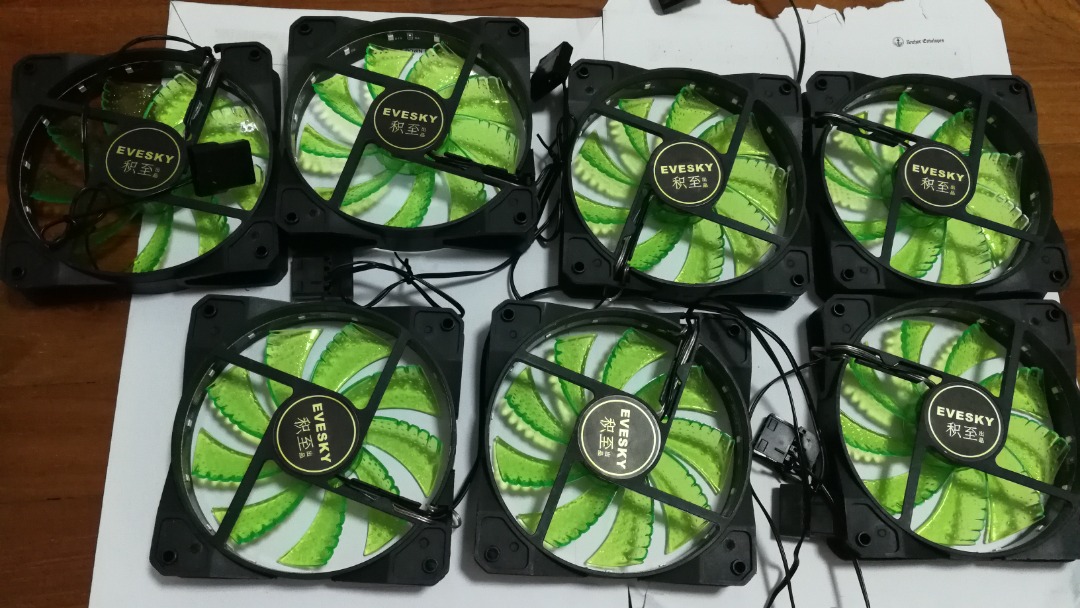Computer Chassis Fans For Desktop Green Color Evesky brand, Computers ...