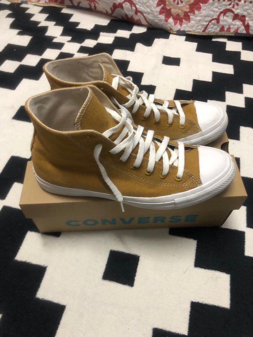 Converse high cut wheat / white, Men's Fashion, Footwear, Sneakers on ...