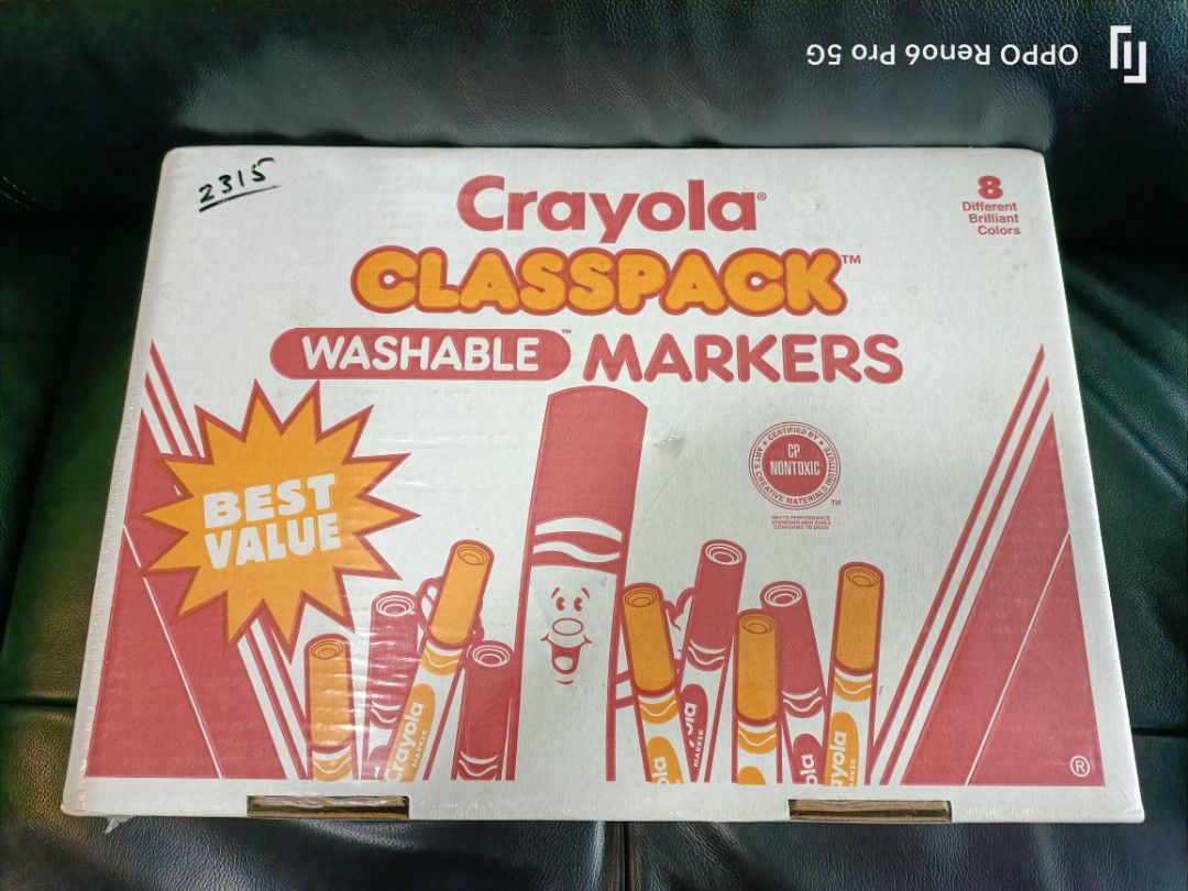 Crayola 200 Markers with 8 Colours, Hobbies & Toys, Stationery & Craft ...