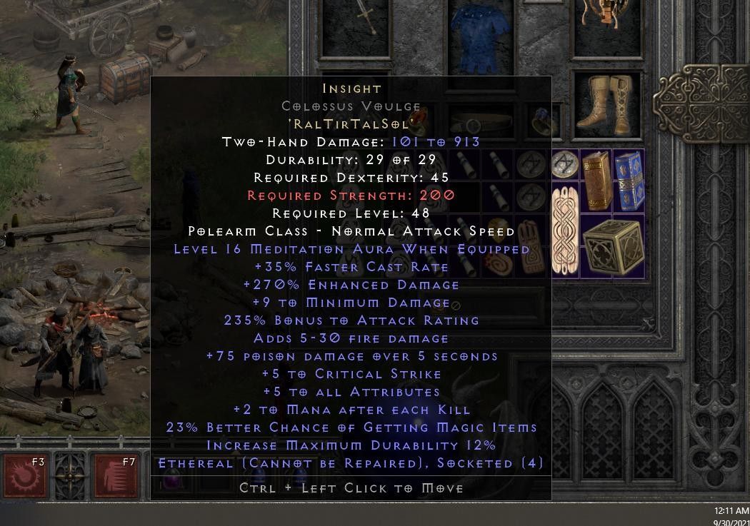 D2R Ladder S3 - Diy Eth Insight Polearm!, Video Gaming, Gaming ...