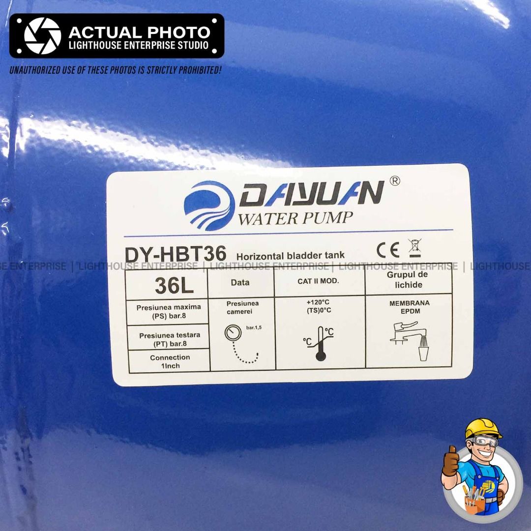 DAYUAN Italy Horizontal Bladder Tank (36L) LIGHTHOUSE ENTERPRISE ...