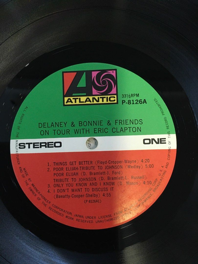 Delaney & Bonnie & Friends - On Tour lp, Hobbies & Toys, Collectibles & Memorabilia, Vintage ...