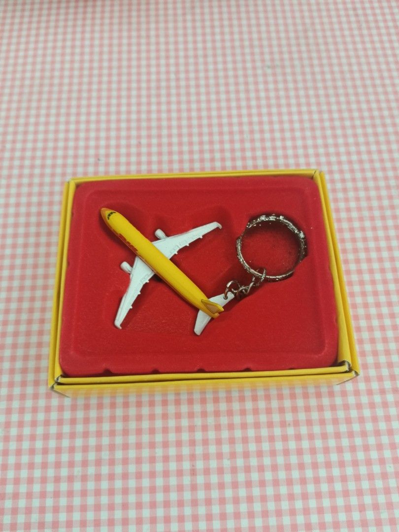 DHL Die Cast Aeroplane Keychain, Hobbies & Toys, Toys & Games on Carousell