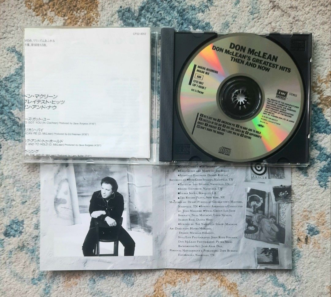 Don McLean - Greatest Hits - Then & Now CD, Hobbies & Toys, Music ...