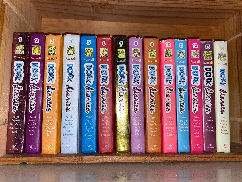 DORK DIARIES entire set. 14 hard cover books, Hobbies & Toys, Books ...