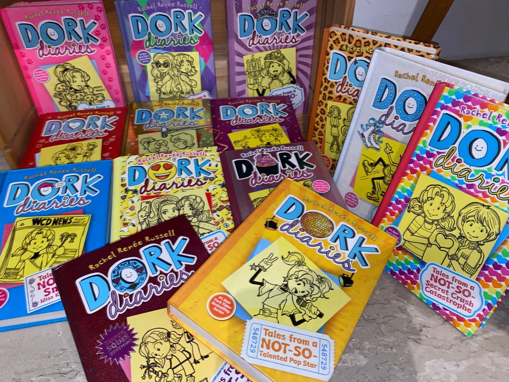 DORK DIARIES entire set. 14 hard cover books, Hobbies & Toys, Books ...